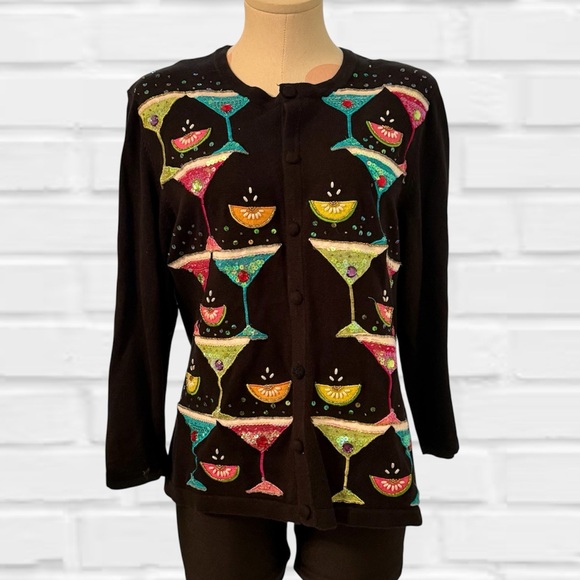Jack B. Quick | Sweaters | Vintage Jack B Quick Margarita Embroidered ...